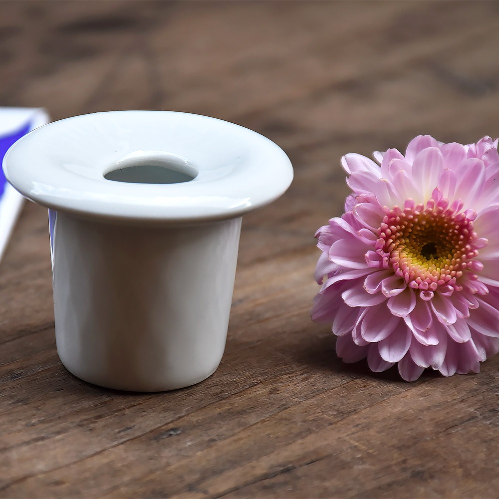 Limoges porcelain school inkwell