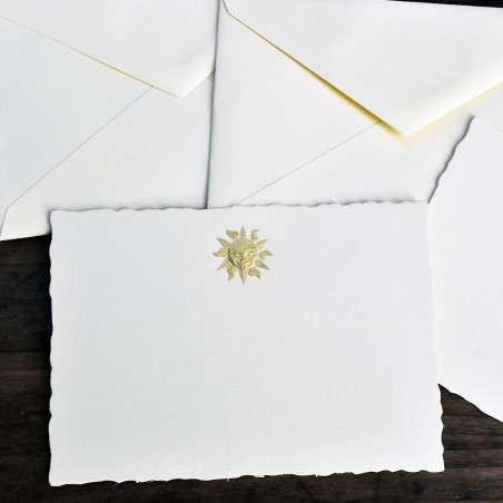 5 cartes de correspondance au timbrage ancien avec enveloppes assorties