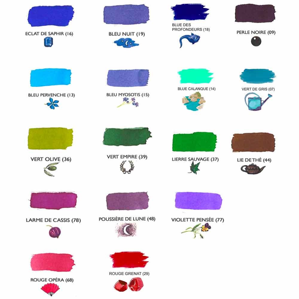 Herbin inks for pen and calligraphy - 30mL Bottle