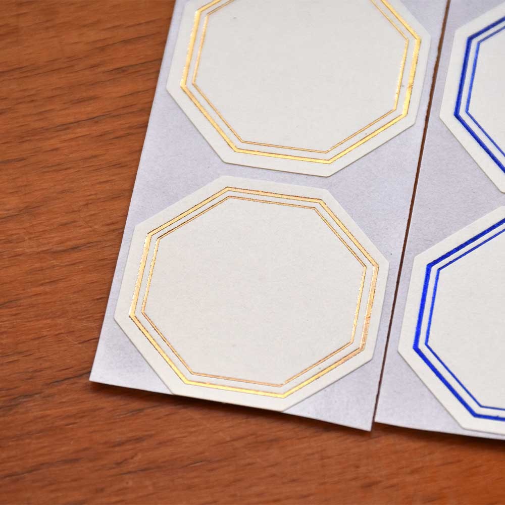 Octogonal Decorative Labels by L'Ecritoire